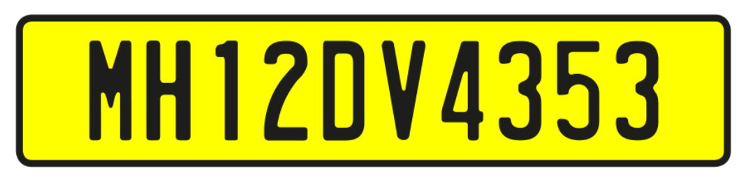 Number Plates Colors In India