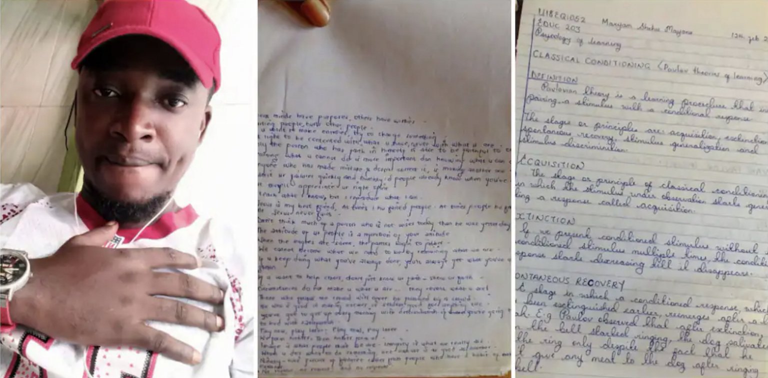 Nigerian's handwriting looks like a computer font - amazing skills