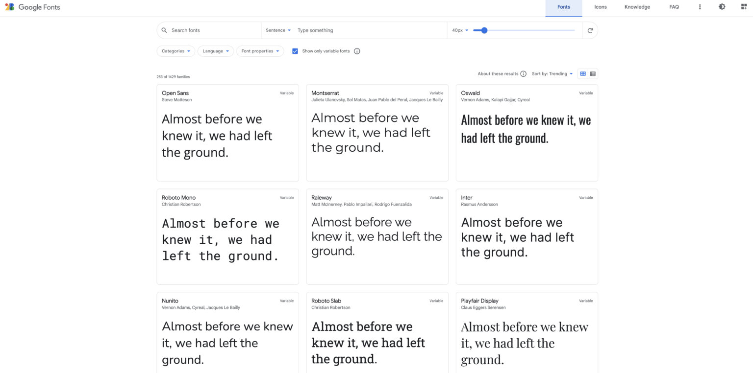 Everything You Need To Know About Google Fonts