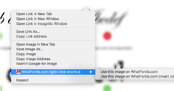WhatFontis.com extension - What Font Is